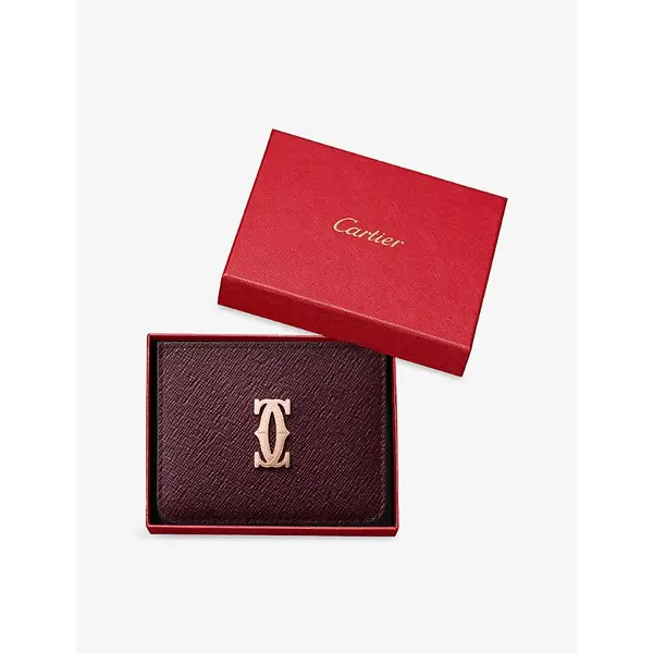 Cartier C De Simple Leather Card Holder