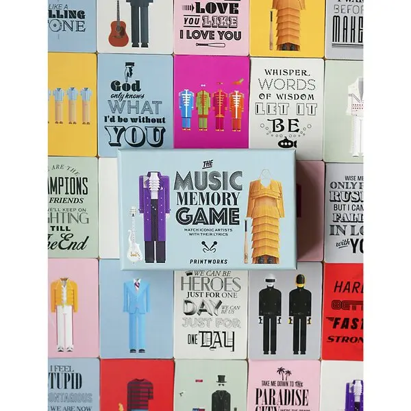 PRINTWORKS Iconic Music Memo Card Game