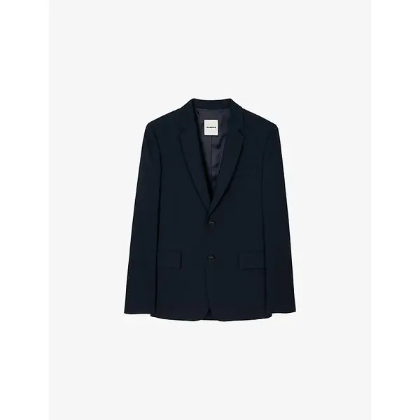 Sandro Regular-fit Single-breasted Wool Blazer