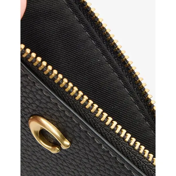 COACH Essential Mini Leather Card Holder