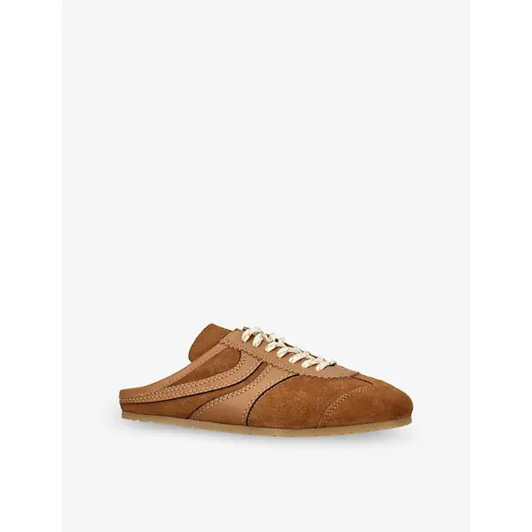 Dries Van Noten Dustin Suede Mules - Tan