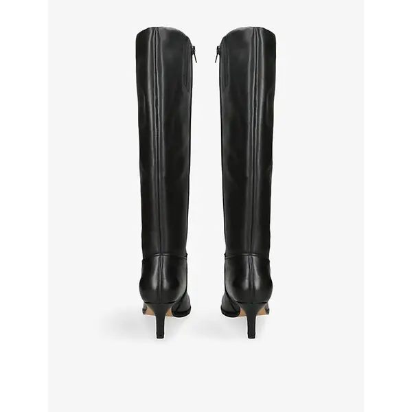 Dolce Vita Aldy Leather Heeled Boots - Black