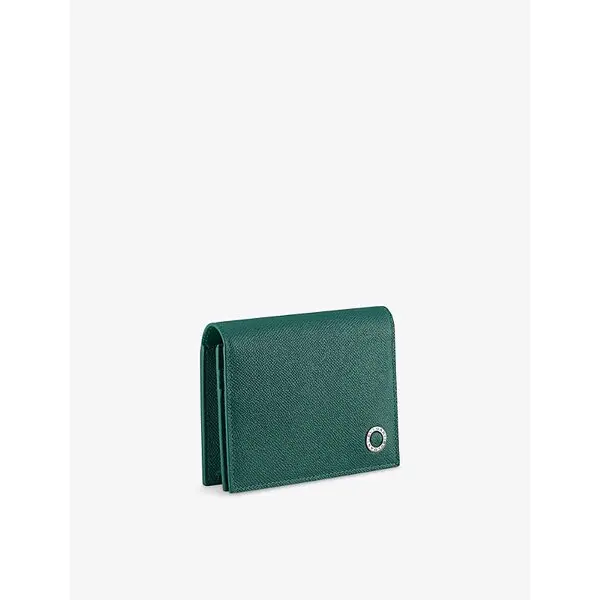 BVLGARI Leather Card Holder - Green