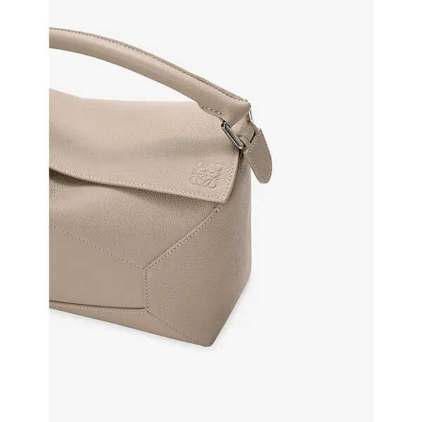 Loewe Puzzle Edge Medium Leather Shoulder Bag - Clay