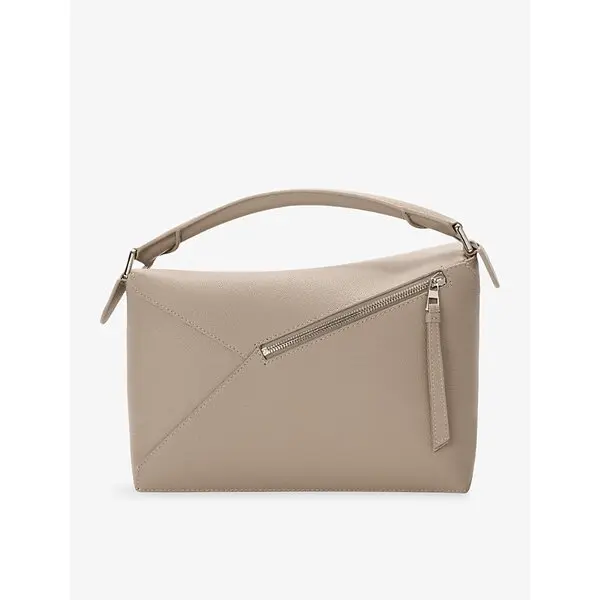 Loewe Puzzle Edge Medium Leather Shoulder Bag - Clay