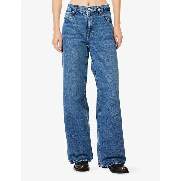 FRAME The Stroll Wide-leg Denim Jeans