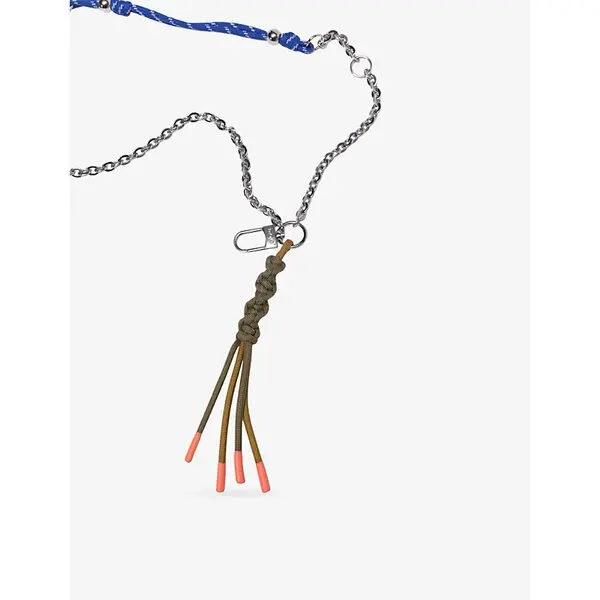Maje Chain Cord Bag Charm - Multi-coloured