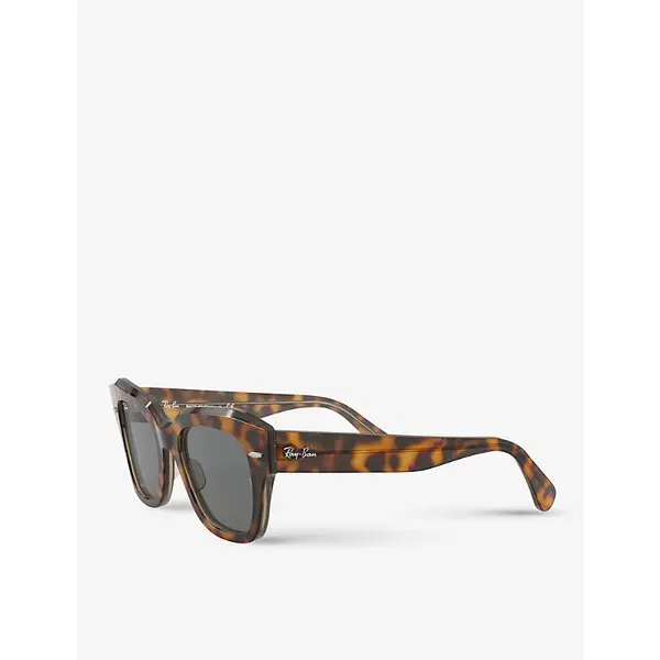 Ray-ban Rectangular Frame Sunglasses - Brown