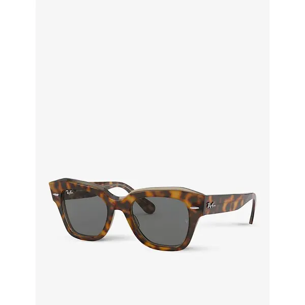 Ray-ban Rectangular Frame Sunglasses - Brown