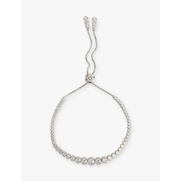 CARAT* LONDON 925 Sterling And Cubic Zirconia Bracelet - Silver
