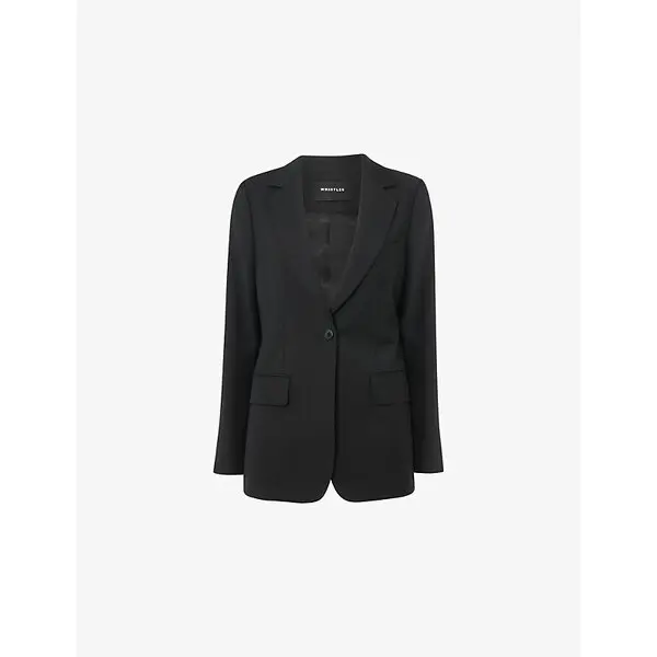 Whistles Notch-lapel Single-breasted Wool-blend Blazer