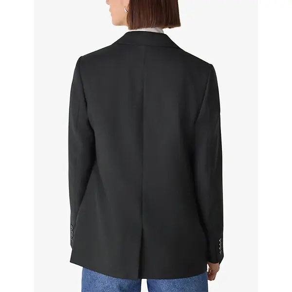 Whistles Notch-lapel Single-breasted Wool-blend Blazer