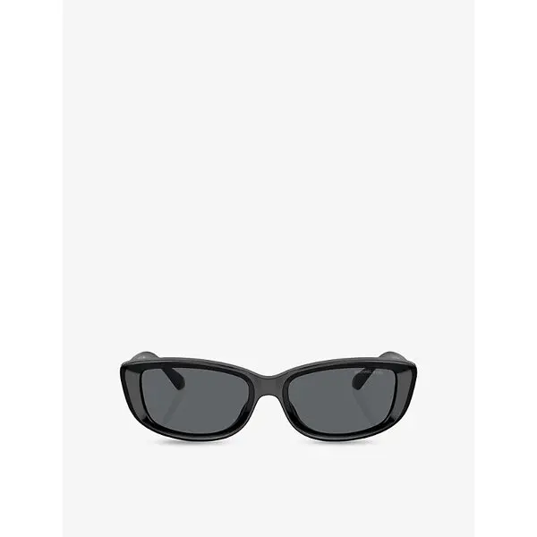 Michael Kors Rectangle Acetate Sunglasses - Black