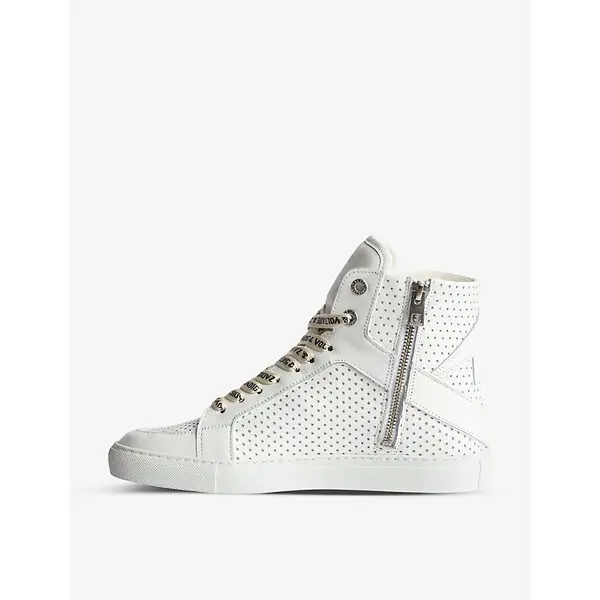 Zadig&Voltaire High Flash High-top Leather Trainers
