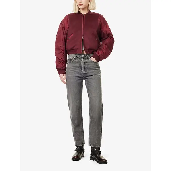 AGOLDE 90's Pinch Straight-leg High-rise Denim Jeans - Audit (worn Vint Blk)