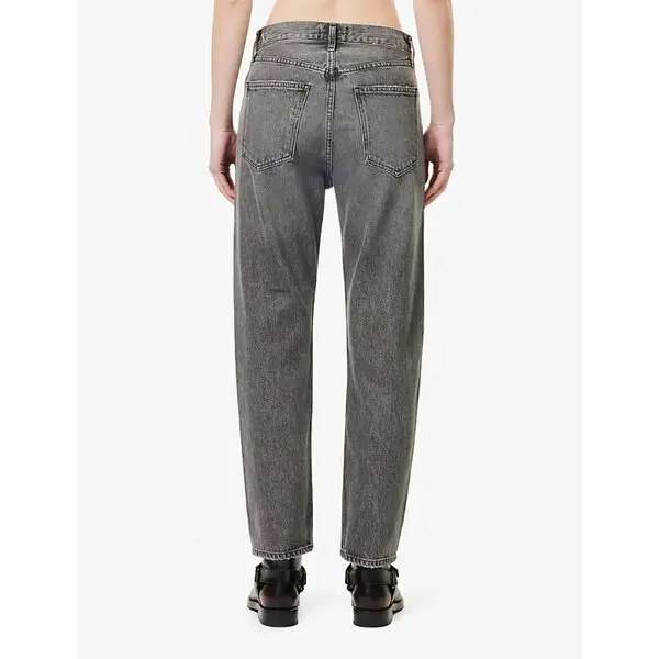 AGOLDE 90's Pinch Straight-leg High-rise Denim Jeans - Audit (worn Vint Blk)