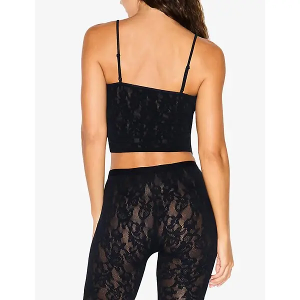 SKIMS Knit Lace Cropped Cami Top