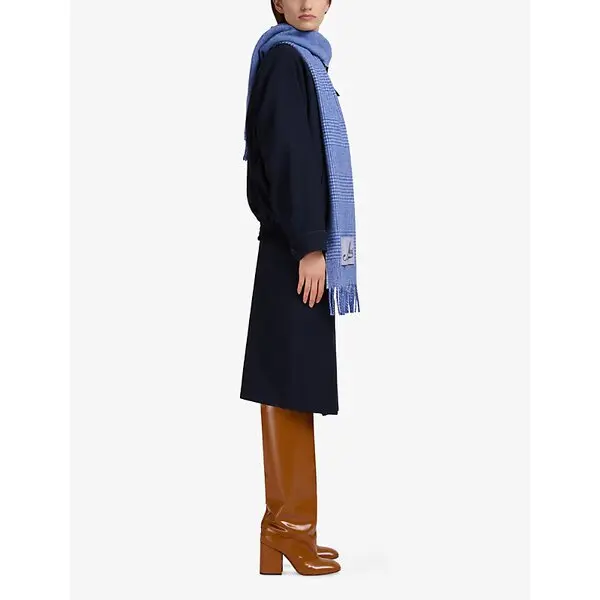 Marni Checked Wool-blend Scarf