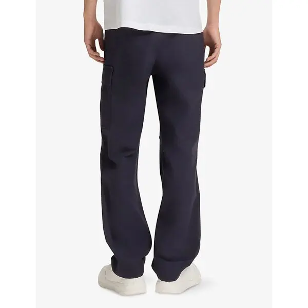 Hugo Logo-patch Elasticated-waist Cargo Trousers