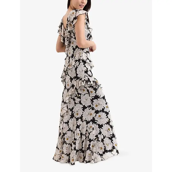PHASE EIGHT Flora-print Woven Maxi Dress