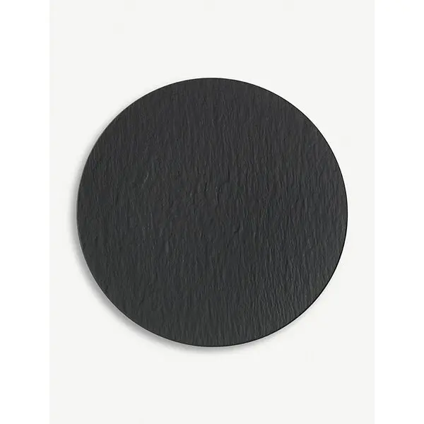 VILLEROY & BOCH Manufacture Rock Porcelain Gourmet Plate 31cm - Black