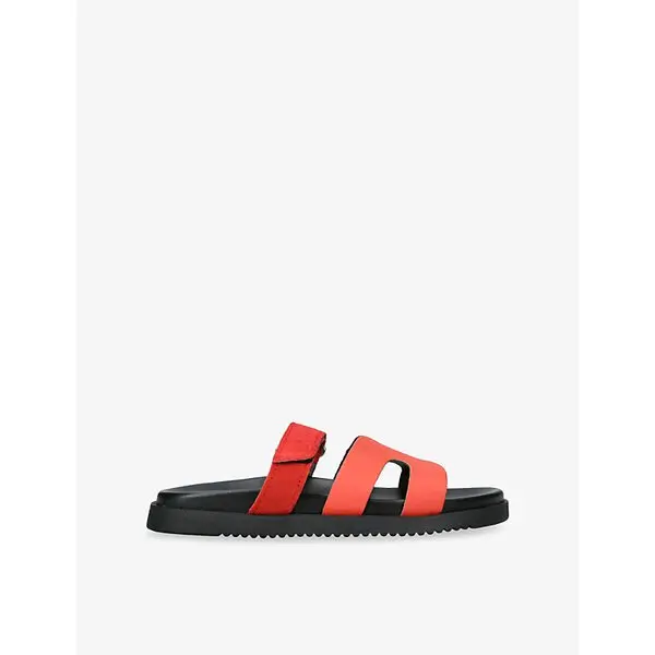 Steve Madden Missile Flat Faux Leather Sandals