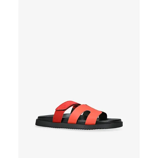 Steve Madden Missile Flat Faux Leather Sandals