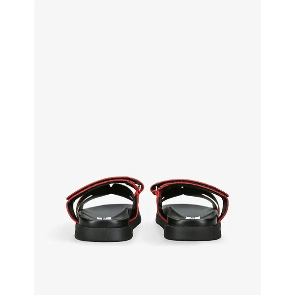 Steve Madden Missile Flat Faux Leather Sandals