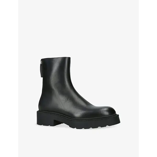 THE ROW Nobilis Fast Leather Ankle Boots
