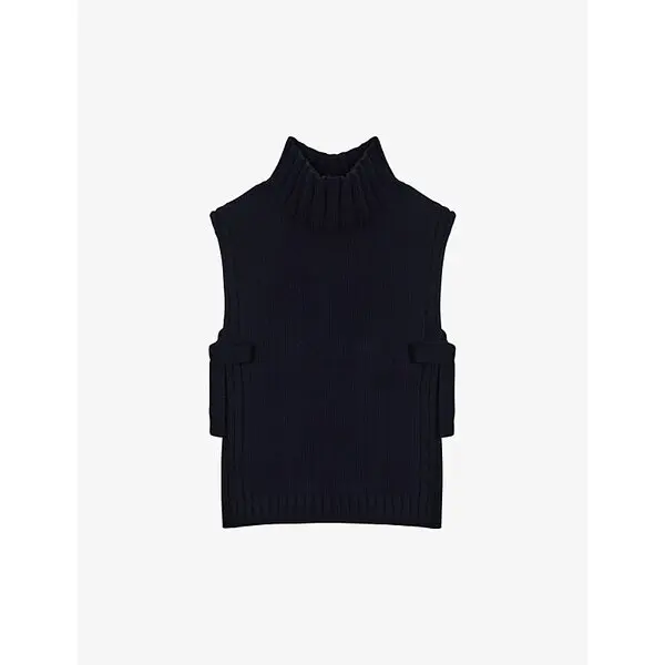 Soeur Or Tie-detail Wool-blend Jumper