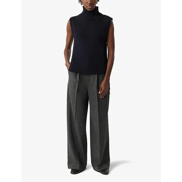 Soeur Or Tie-detail Wool-blend Jumper