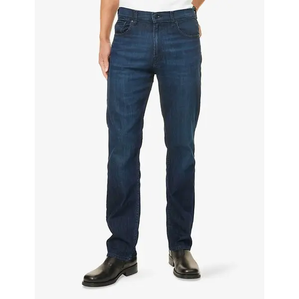 7 For All Mankind Straight-leg Stretch-denim Blend Jeans - Belton