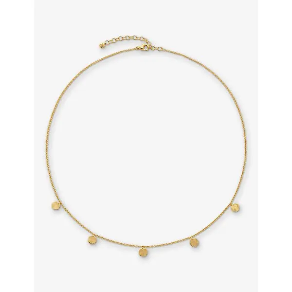 Monica Vinader Sterling Muse Station Necklace - Gold