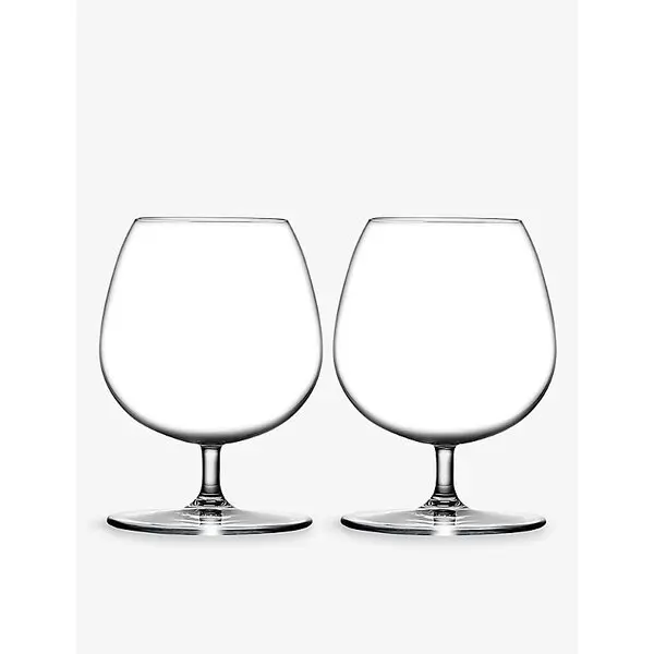 NUDE Vintage Cognac Crystal Glasses Set Of 2 - Clear