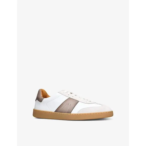 Magnanni Kaido Leather And Suede Low-top Trainers - White/oth