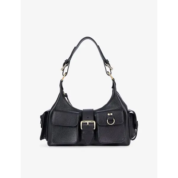 The Kooples Amelia Leather Shoulder Bag - Brown