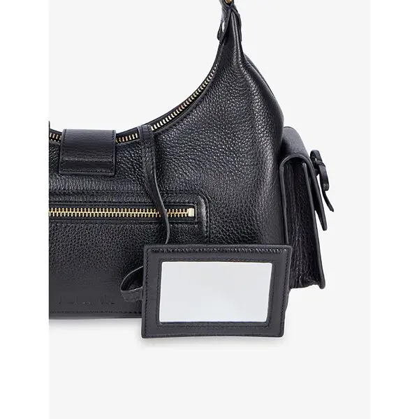 The Kooples Amelia Leather Shoulder Bag - Brown