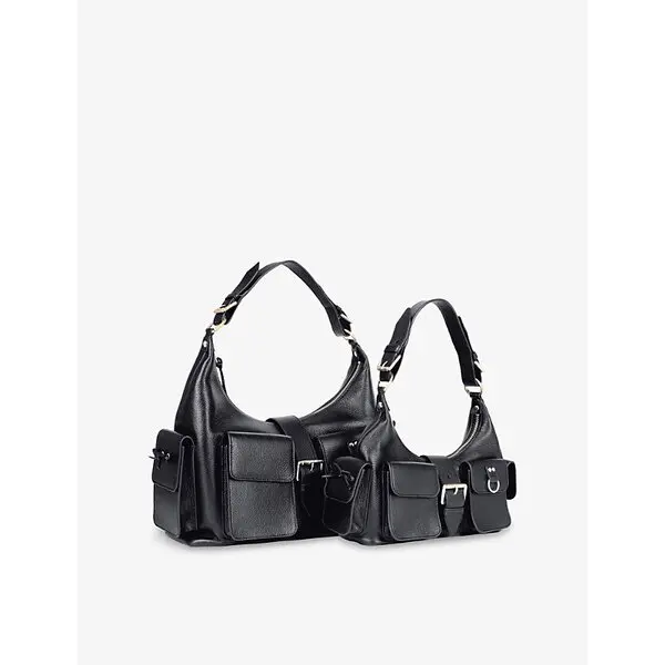 The Kooples Amelia Leather Shoulder Bag - Brown