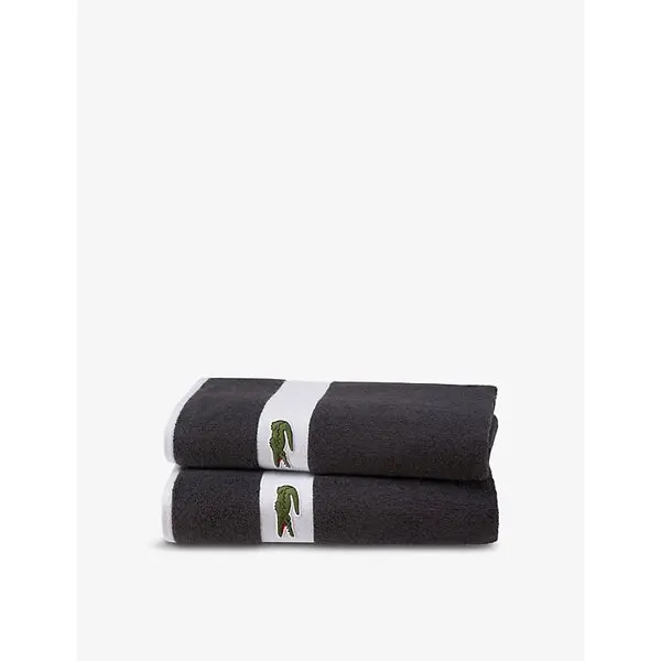 Lacoste Casual Logo-embroidered Cotton 100cm X 150cm - Multicoloured