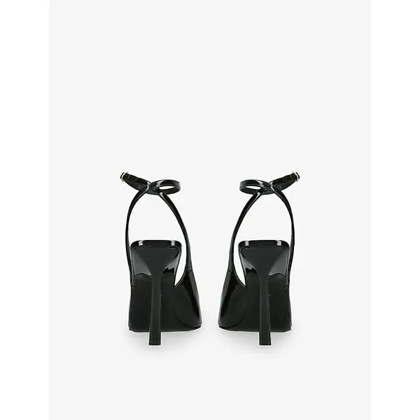 STUART WEITZMAN Vinnie 100 Patent-leather Courts - Black