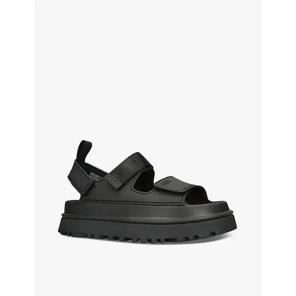 UGG Goldenglow Adjustable-strap Woven Sandals - Black