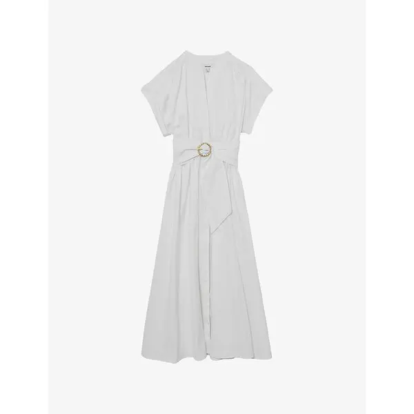 REISS Sally Short-sleeve Midi Dress