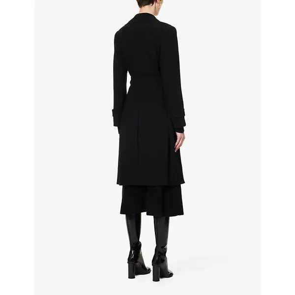 Theory Oaklane Belted Crepe Coat