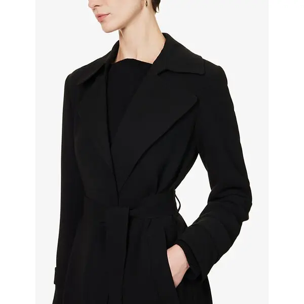 Theory Oaklane Belted Crepe Coat