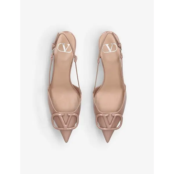 Valentino Garavani Vlogo Slingback Courts - Blush