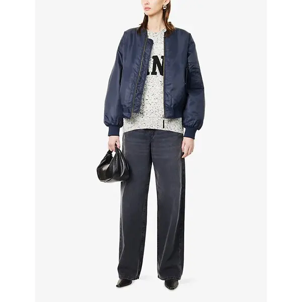 ANINE BING Leon Woven-shell Bomber Jacket