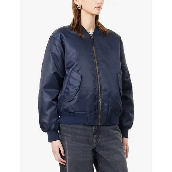 ANINE BING Leon Woven-shell Bomber Jacket