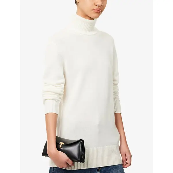 TOTEME T-lock Mini Leather Clutch - Black