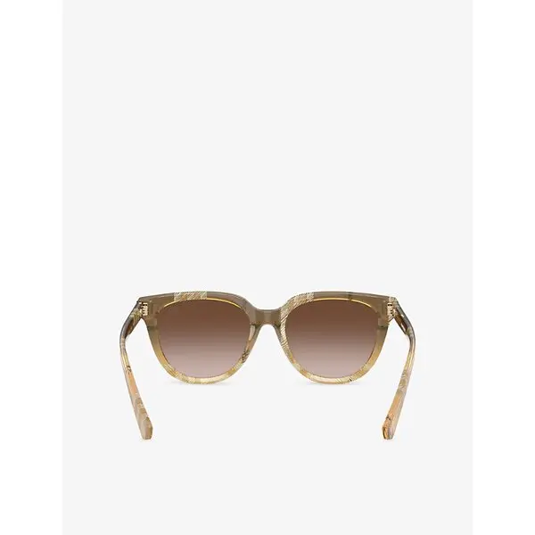 Burberry Be4469 Round Frame Acetate Sunglasses