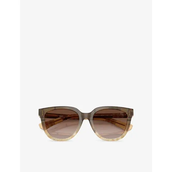 Burberry Be4469 Round Frame Acetate Sunglasses